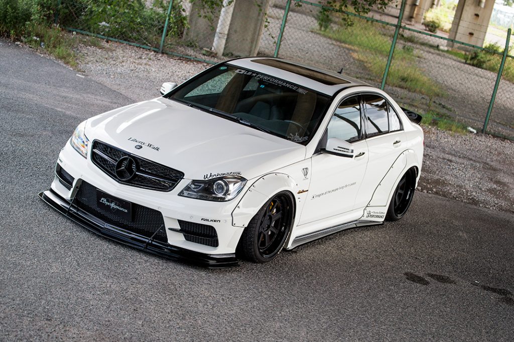 Liberty Walk | LB★WORKS Mercedes-Benz C63 Front Bumper with Diffuser ...
