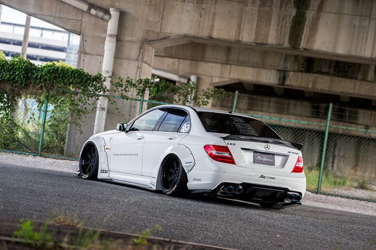 Liberty Walk | LB★WORKS Mercedes-Benz C63 Rear Diffuser & Side Spoilers ...