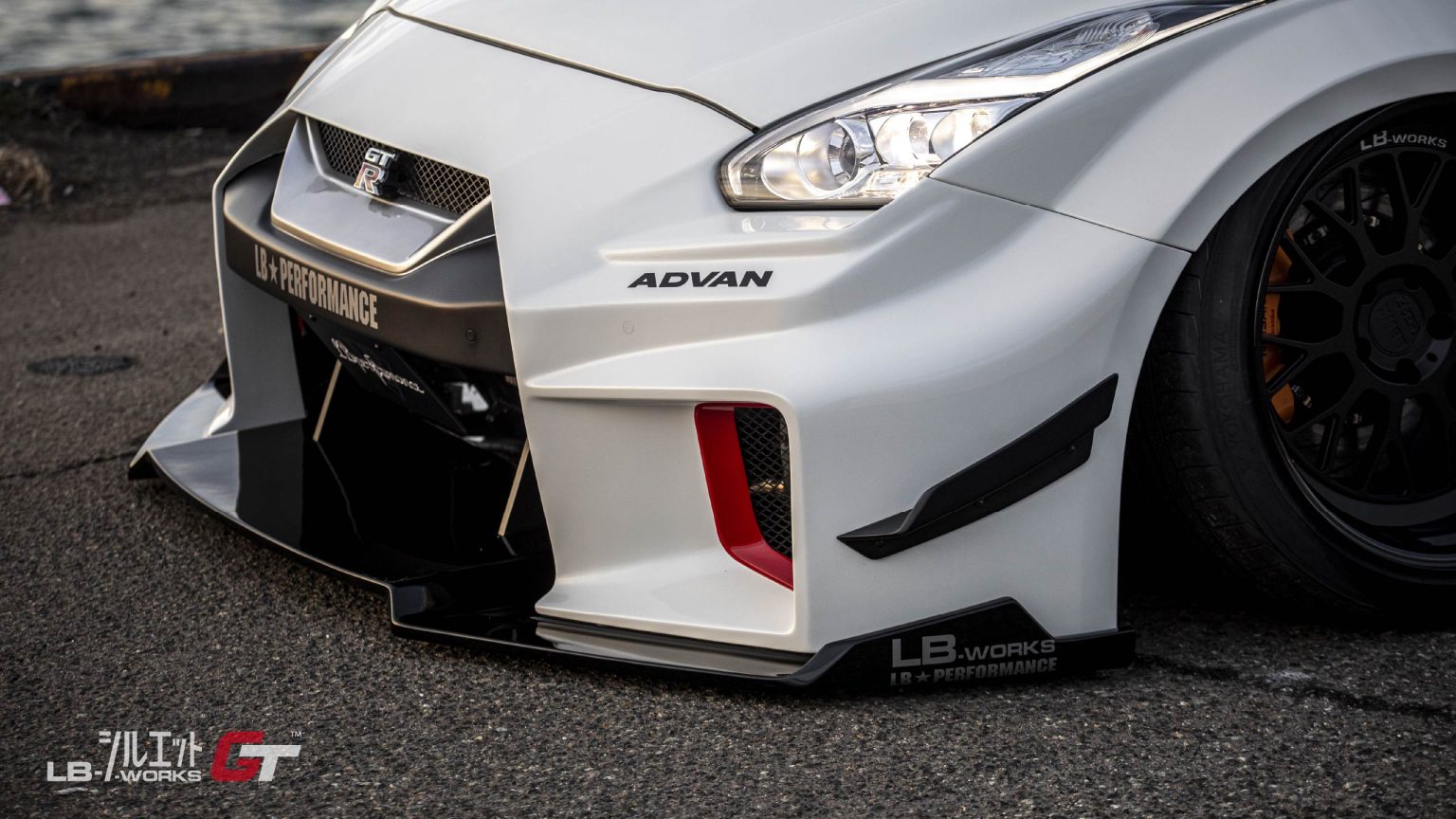 Liberty Walk | LB★Silhouette WORKS GT 35GT-RR Front Diffuser & Canards ...