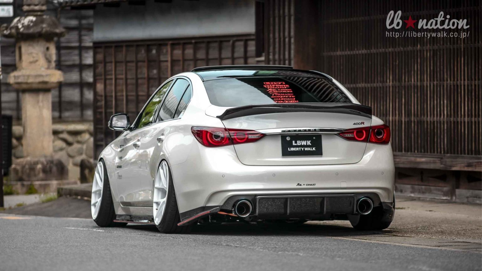 LB★Nation Infiniti Q50 Rear Ducktail Wing / Spoiler | Liberty Walk