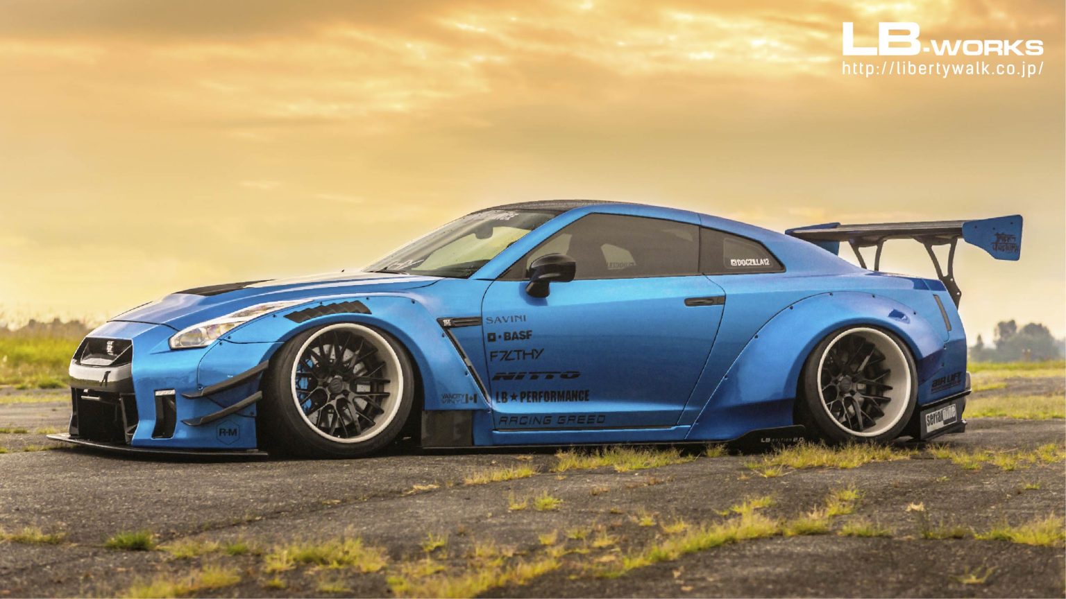 Liberty Walk | LB★WORKS Nissan GT-R R35 Type 2 Front Bumper & Diffuser ...