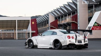 LB★WORKS Nissan GT-R R35 Version 3 Chassis Mounted Wing | Liberty Walk