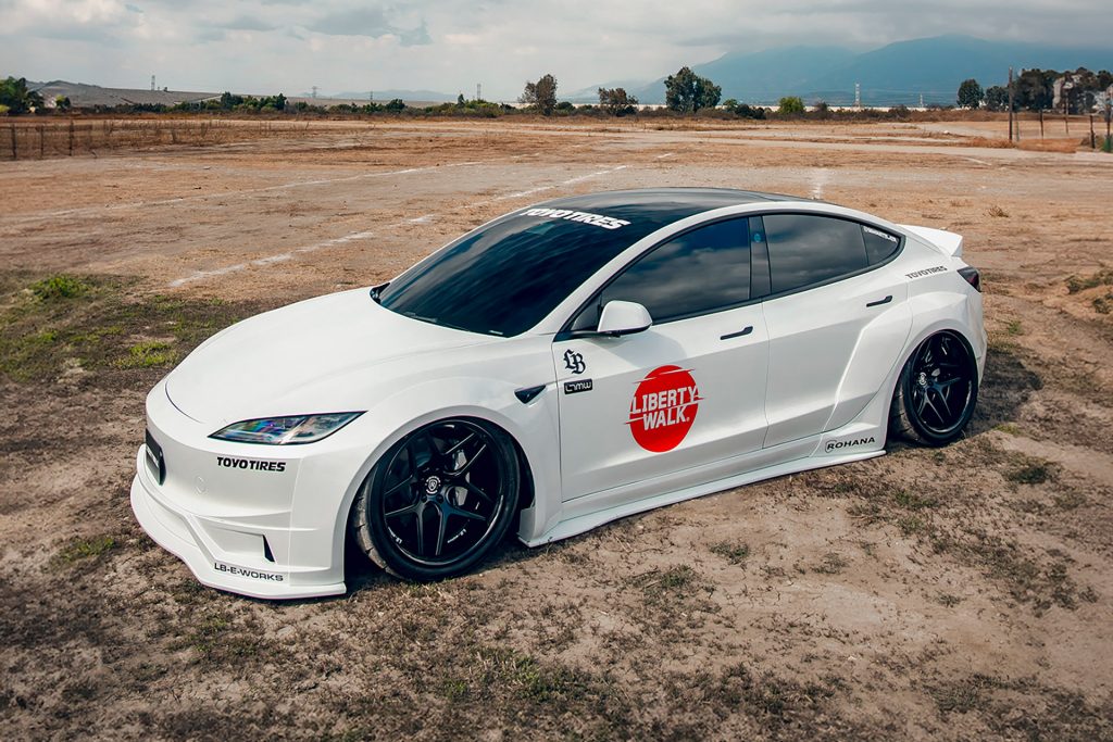 LB E★WORKS Tesla Model 3 Body Kit – Liberty Walk Shop | Official ...