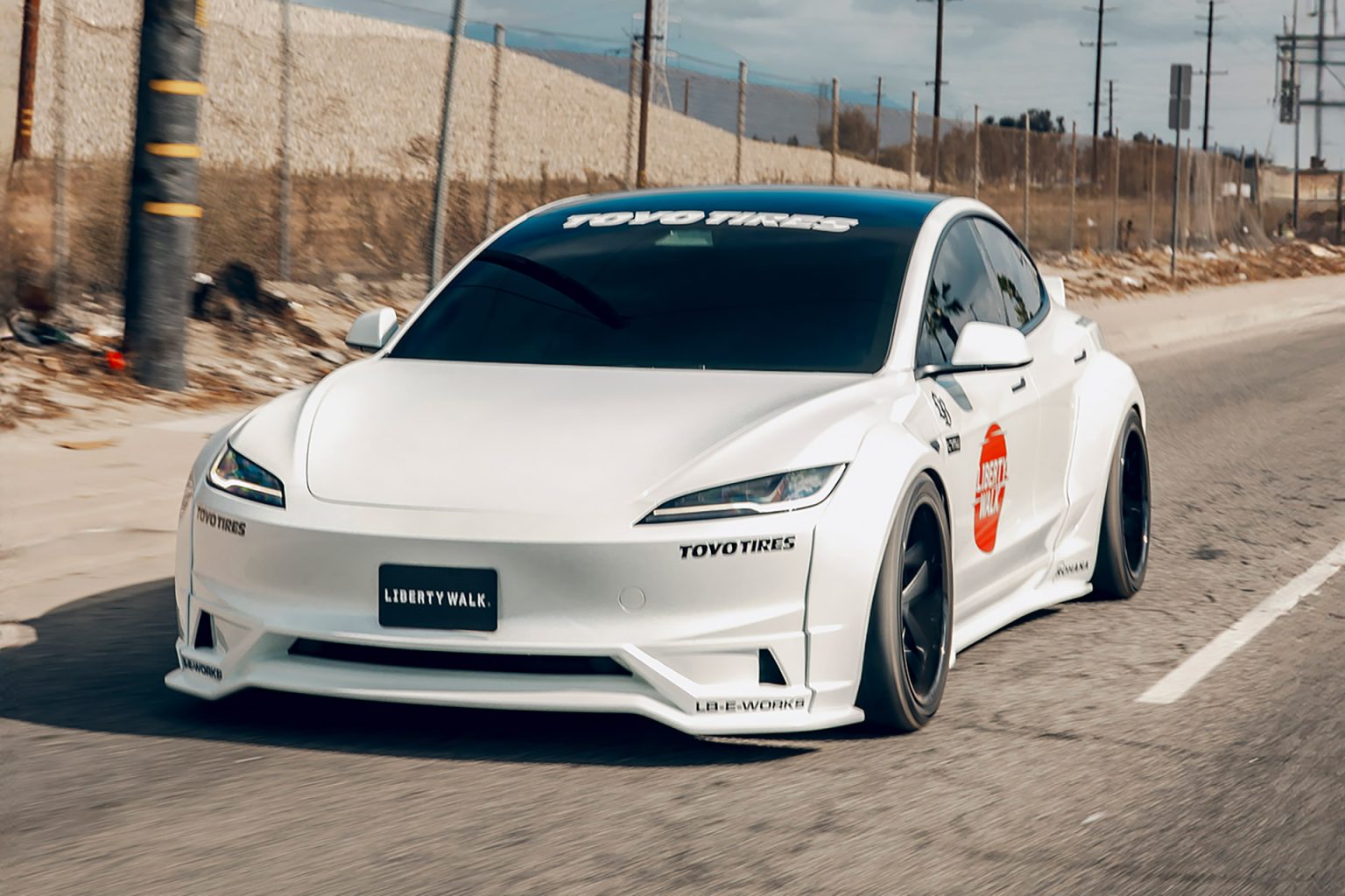 LB E★WORKS Tesla Model 3 Body Kit – Liberty Walk Shop | Official ...